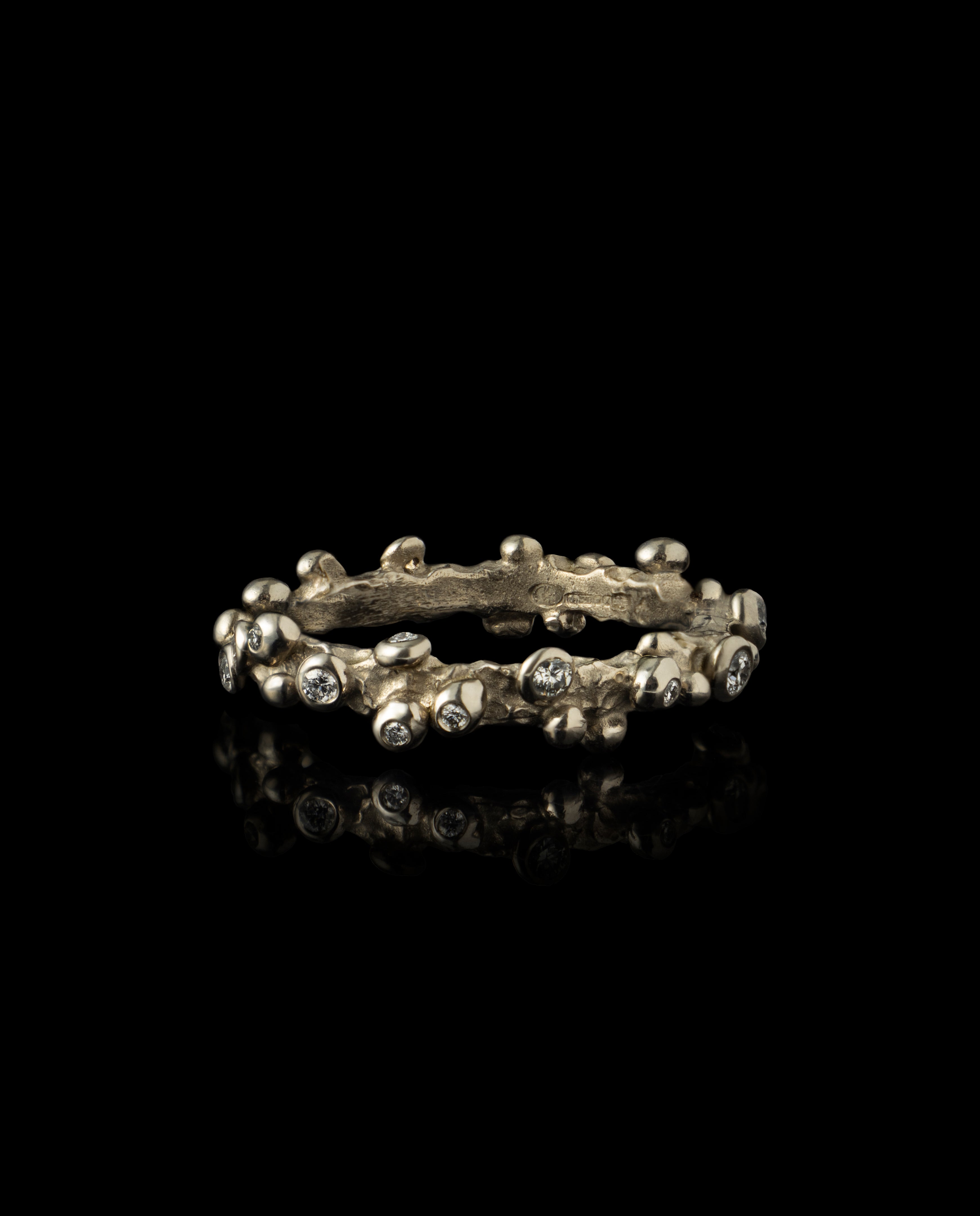 Auksinis žiedas su deimantais "Silent Sparkle Diamond Ring" – v2o ...